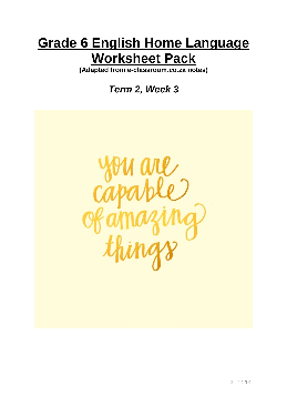 English 6 Worksheets – TheWorksheets.CoM – TheWorksheets.com