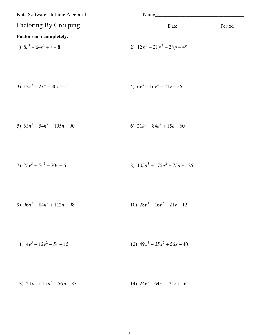 Factoring Worksheets – TheWorksheets.CoM – TheWorksheets.com