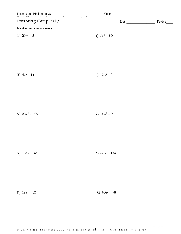 Factoring Worksheets – TheWorksheets.CoM – TheWorksheets.com