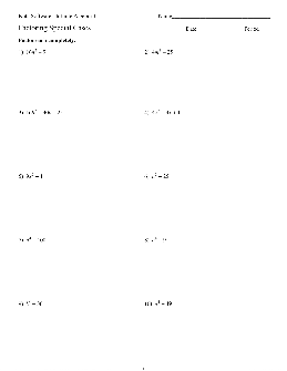 Factoring Worksheets – TheWorksheets.CoM – TheWorksheets.com