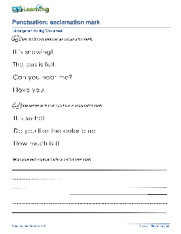 Punctuation Kindergarten Worksheets – TheWorksheets.CoM – TheWorksheets.com
