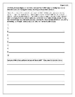 Relapse Prevention Worksheets – TheWorksheets.CoM – TheWorksheets.com