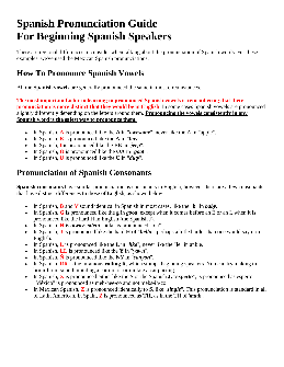 Spanish Pronunciation Charts Worksheets – TheWorksheets.CoM ...