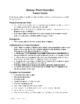 Botany Worksheets – TheWorksheets.CoM – TheWorksheets.com