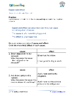 Cause And Effect Picture Prompts Worksheets – TheWorksheets.CoM ...