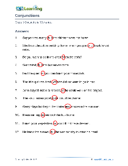 Conjunctions Worksheets – TheWorksheets.CoM – TheWorksheets.com