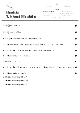 Differentiation Worksheets – TheWorksheets.CoM – TheWorksheets.com