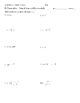 Differentiation Worksheets – TheWorksheets.CoM – TheWorksheets.com