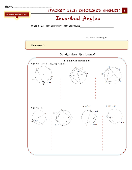 Inscribed Angles Theorem Circles Worksheets – TheWorksheets.CoM ...