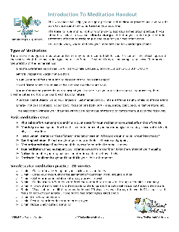Meditation Worksheets – TheWorksheets.CoM – TheWorksheets.com