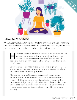 Meditation Worksheets – TheWorksheets.CoM – TheWorksheets.com