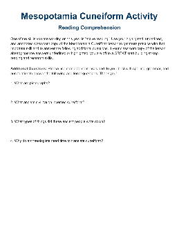 Mesopotamia Worksheets – TheWorksheets.CoM – TheWorksheets.com