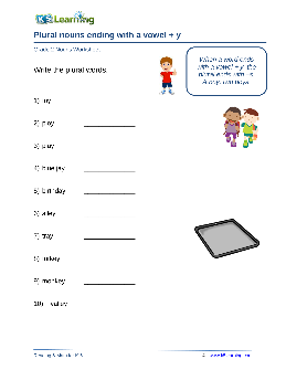 Nouns Ending With Y Worksheets – TheWorksheets.CoM – TheWorksheets.com