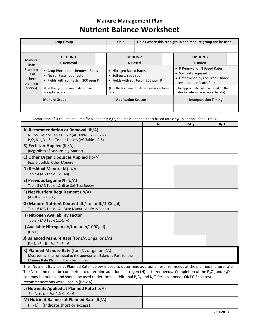 Nutrient Worksheets – TheWorksheets.CoM – TheWorksheets.com