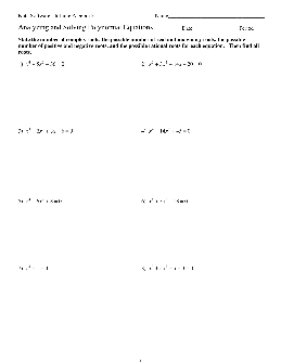 Polynomials Worksheets – TheWorksheets.CoM – TheWorksheets.com
