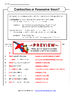 Possessives Worksheets – TheWorksheets.CoM – TheWorksheets.com