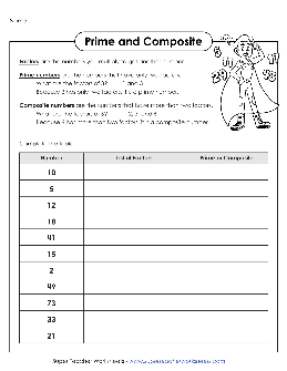Prime And Composite Worksheets – TheWorksheets.CoM – TheWorksheets.com